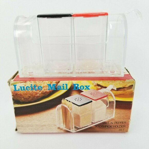 Kitchen | Vintage 8s Hong Kong Lucite Mail Box Salt And Pepper Shakers ...